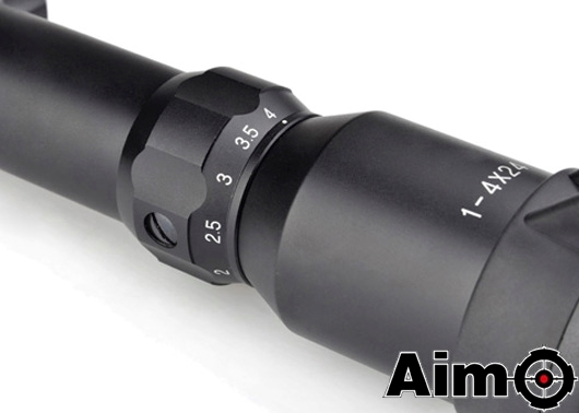 Specwarfare Airsoft. AIM-O 1-4x24 Tactical Scope (BK)