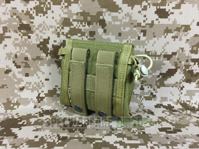 Specwarfare Airsoft. FLYYE Molle Folding Magazine Drop Pouch (Khaki)