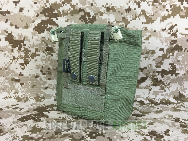 Specwarfare Airsoft. FLYYE Molle Folding Magazine Drop Pouch (Ranger Green)