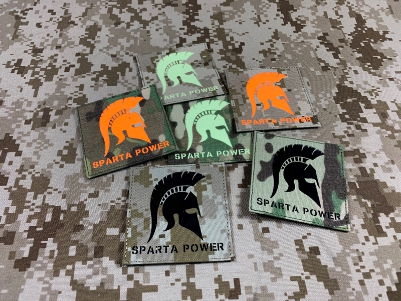Specwarfare Airsoft. Warrior Dummy IR SPARTA POWER Morale Patch (AOR1)