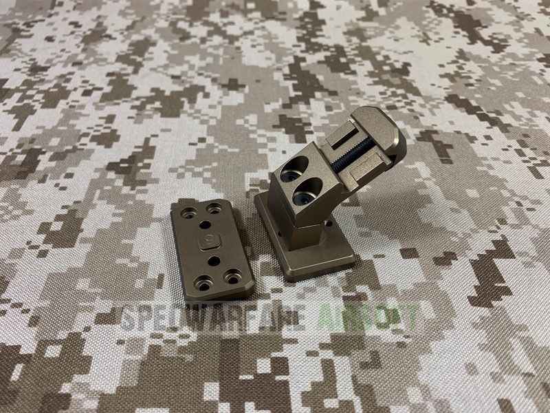 Specwarfare Airsoft. Sotac 45-Degree Offset Mount for T2 RMR (DE)