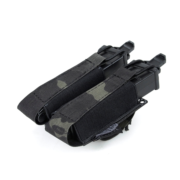 Specwarfare Airsoft. TMC Dual Elastic Pistol Pouch (Multicam Black)