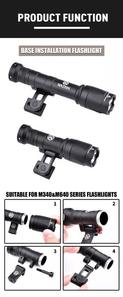 Specwarfare Airsoft. WADSN S&S M-Ax Mount for SF Pro Flashlight on ...